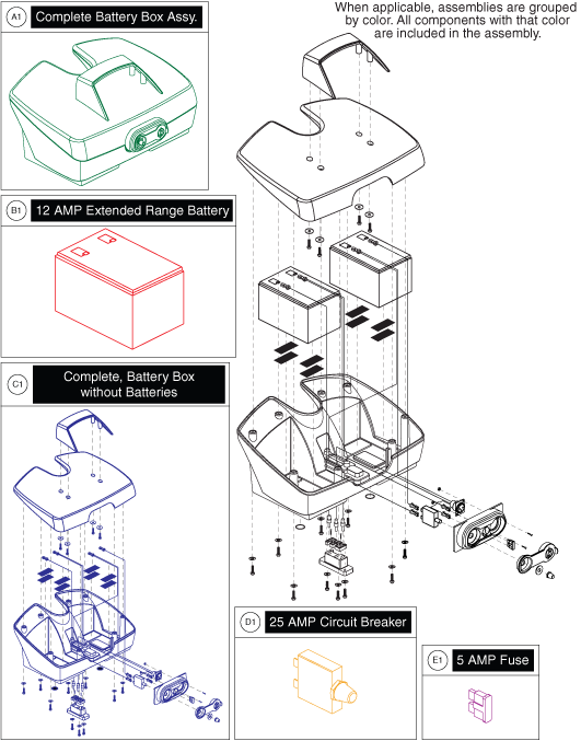 Go-Go Elite Traveller 3-Wheel (SC40E) - Battery Box - 12 Ah - Extended ...