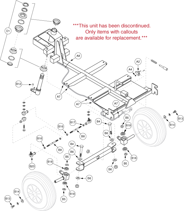 Pride Rally (SC155) - Front Frame – Monster Scooter Parts