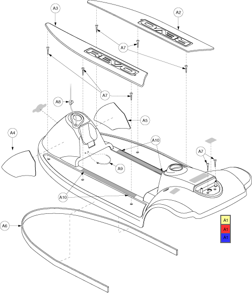 Pride Revo (SC60) - Shroud -Main – Monster Scooter Parts