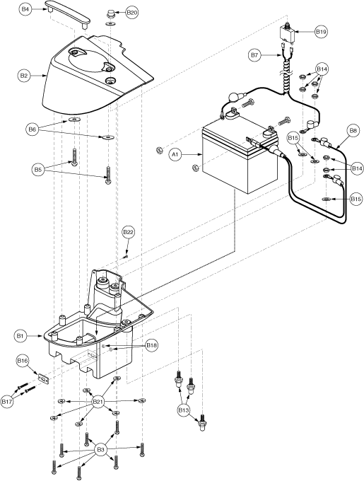 Pride Revo (SC64) - Battery Box - Left – Monster Scooter Parts