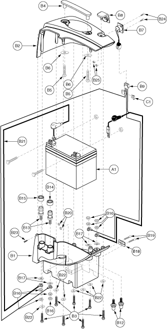 Pride Revo (SC64) - Battery Box - Right – Monster Scooter Parts