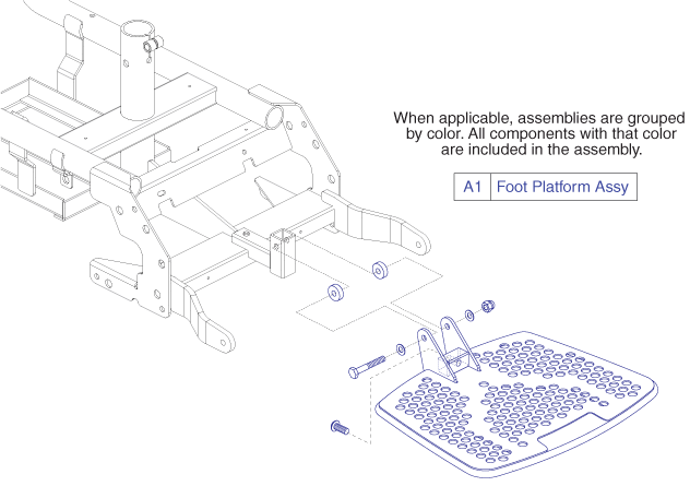 Pride TSS 300 - Serial Numbers Beginning W/ Jc1 - Footrest Platform ...