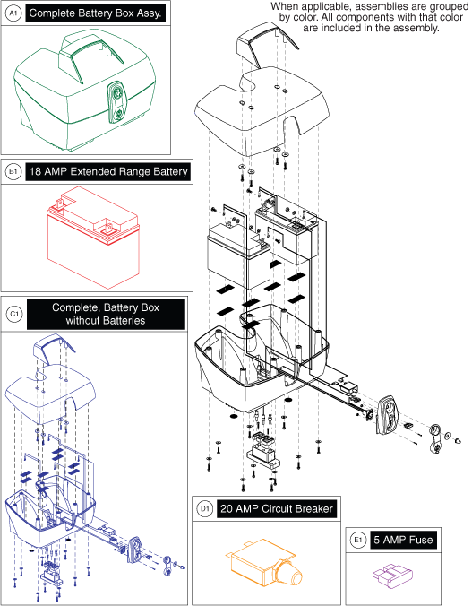 Go-Go Sport 3-Wheel (S73) - Battery Box - Extended Range Batteries ...