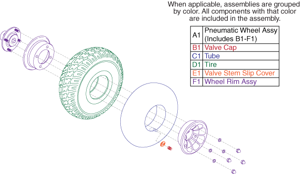 Jet 3 Ultra - Drive Wheels - Pneumatic – Monster Scooter Parts