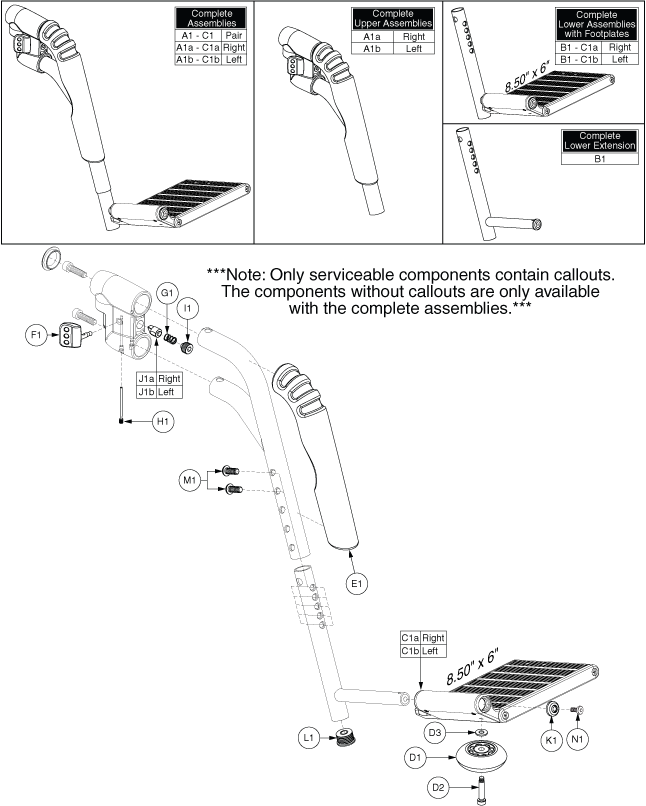 Quantum Q1103 Ultra - Quantum Foot Riggings - Swing Away Legrests / St ...