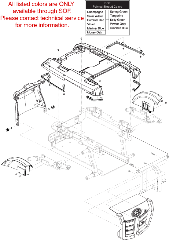 Quantum Q6 Edge - Shrouds - Special Order Colors – Monster Scooter Parts