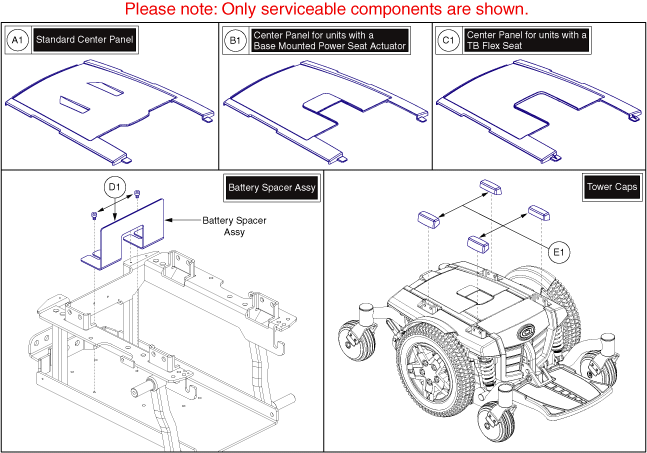 Quantum Q6 Edge 2.0 - Shrouds - Center Panels – Monster Scooter Parts