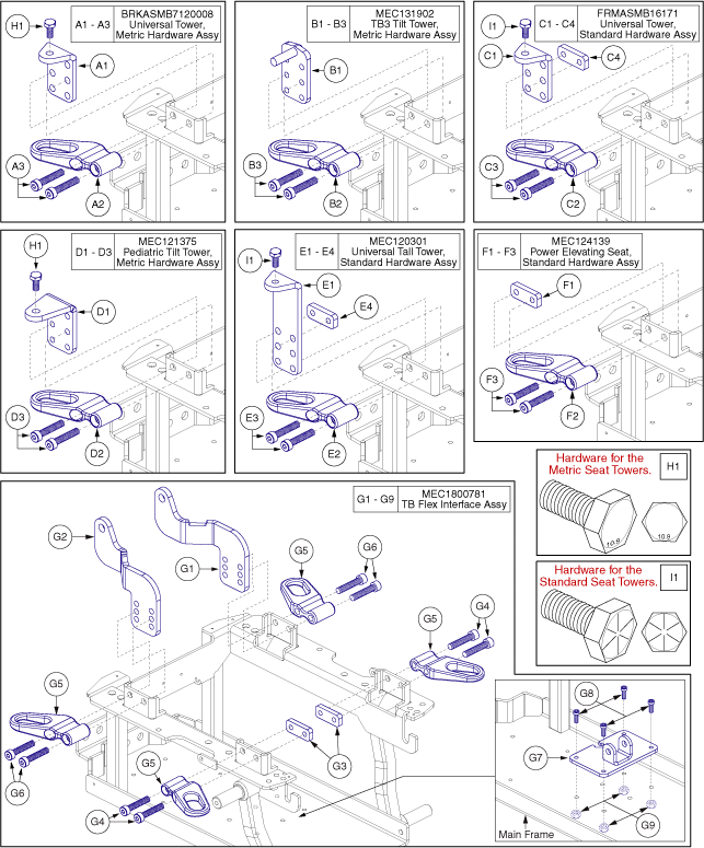 Quantum Q6 Edge 3.0 - Seat Mounts / Interface - Tower Interface / Unoc ...