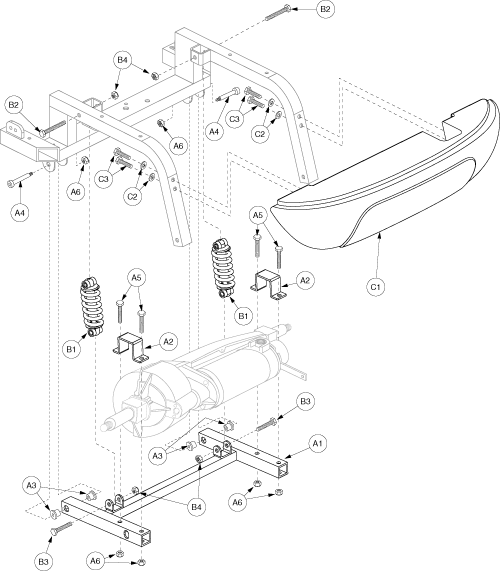 Pride Celebrity 2000 (SC4000) - Rear Frame - Standard Version - Trail ...