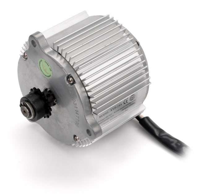 36 Volt 1000 Watt Electric Motor with 15 Tooth #25 Chain Sprocket ...