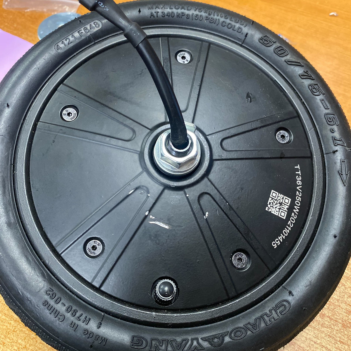 250 Watt Hub Motor & Front Wheel Assembly for the GOTRAX GXL V2 ...