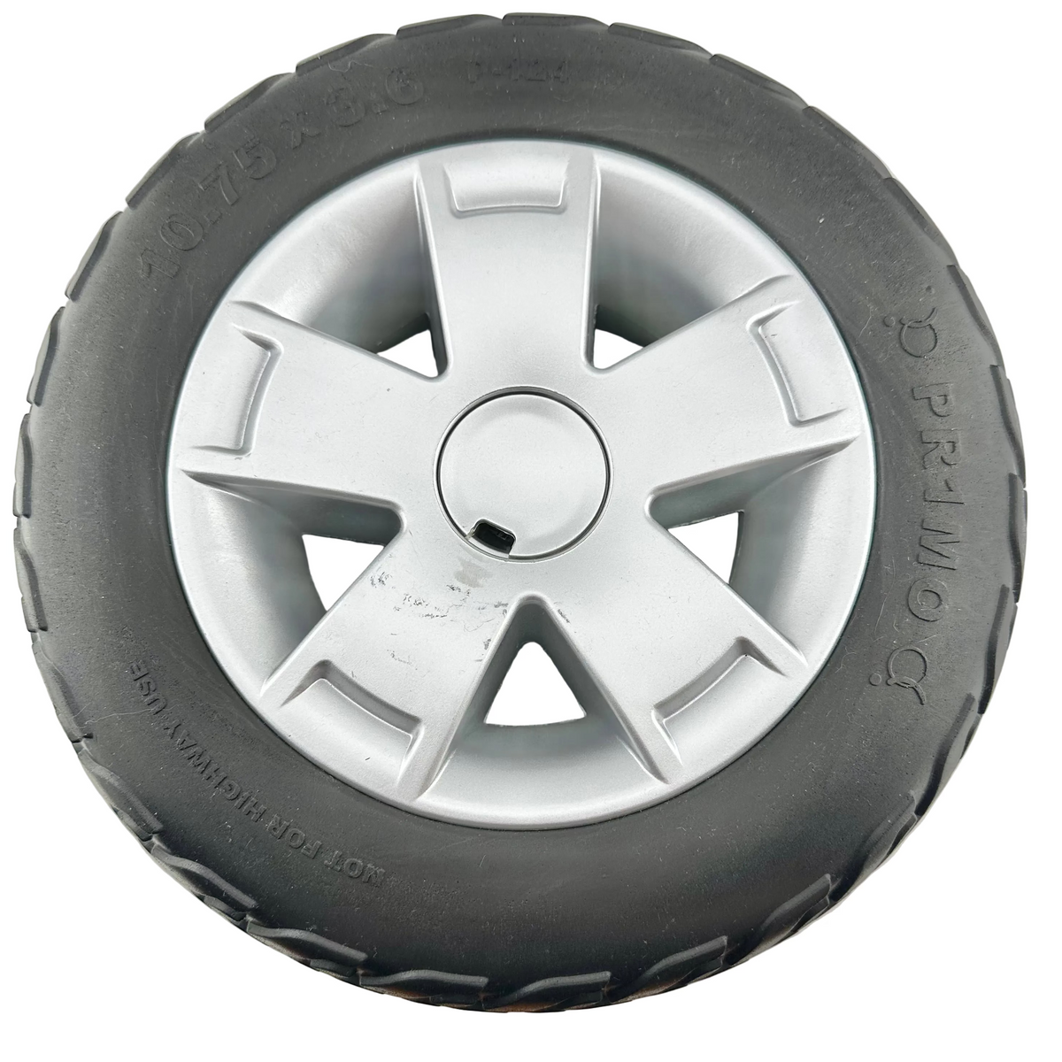 Rear Wheel Assembly with Black Flat-Free Tire for Pride Victory 10, Vi ...