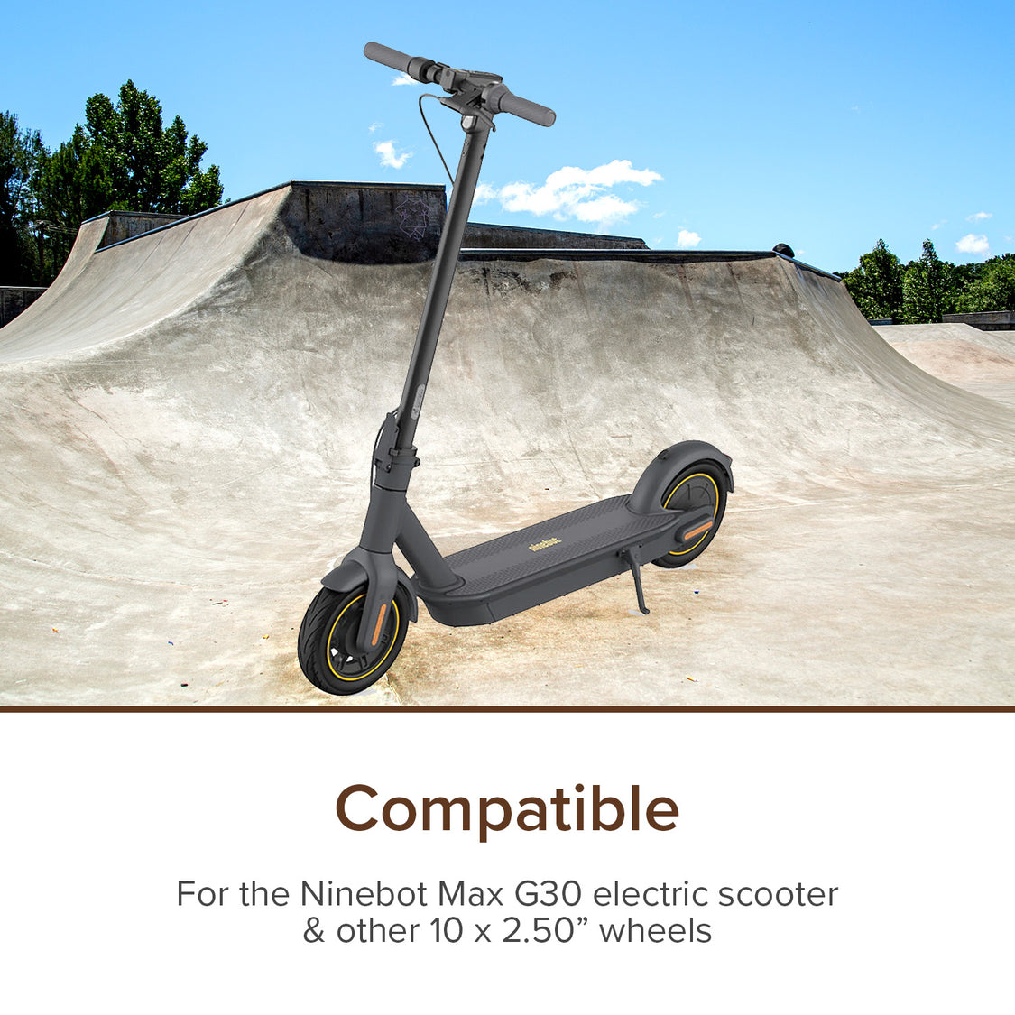 10" Solid Tire for the Ninebot Max G30 Scooter – Monster Scooter Parts