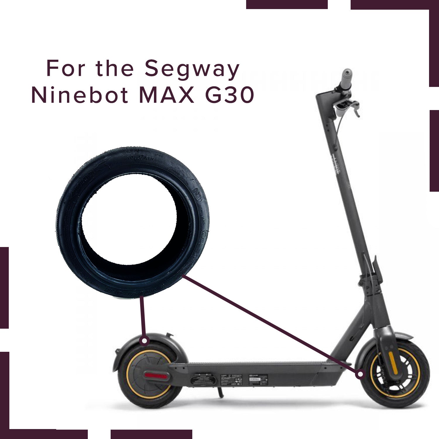 Tubeless Tire for the Ninebot MAX G30 Scooter – Monster Scooter Parts