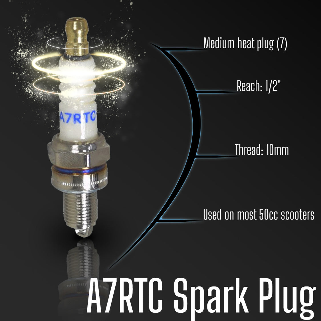 A7RTC Spark Plug – Monster Scooter Parts