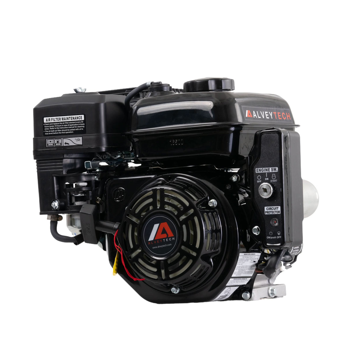 Electric Start 6.5 Hp 168F Honda GX200 Clone Go-Kart & Mini Bike Engin ...
