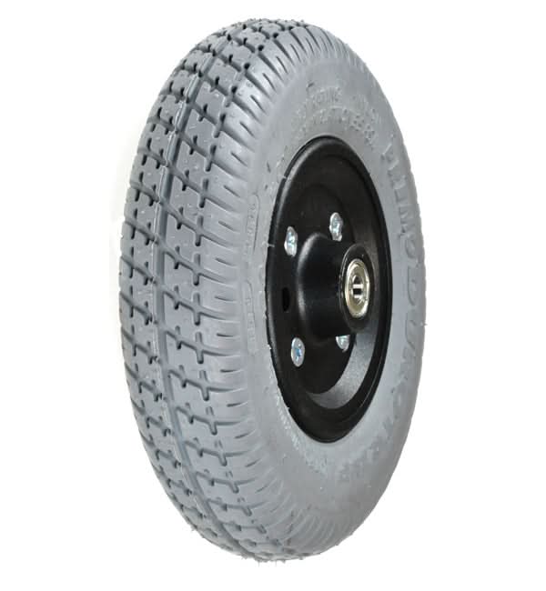 8"x2" (200x50) Gray Flat-Free Front Wheel Assembly for Go-Go Travel Ve ...