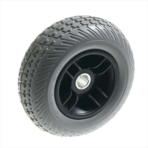 8"x2.50" Gray Flat-Free Rear Wheel Assembly with Black Rim for Go-Go ...