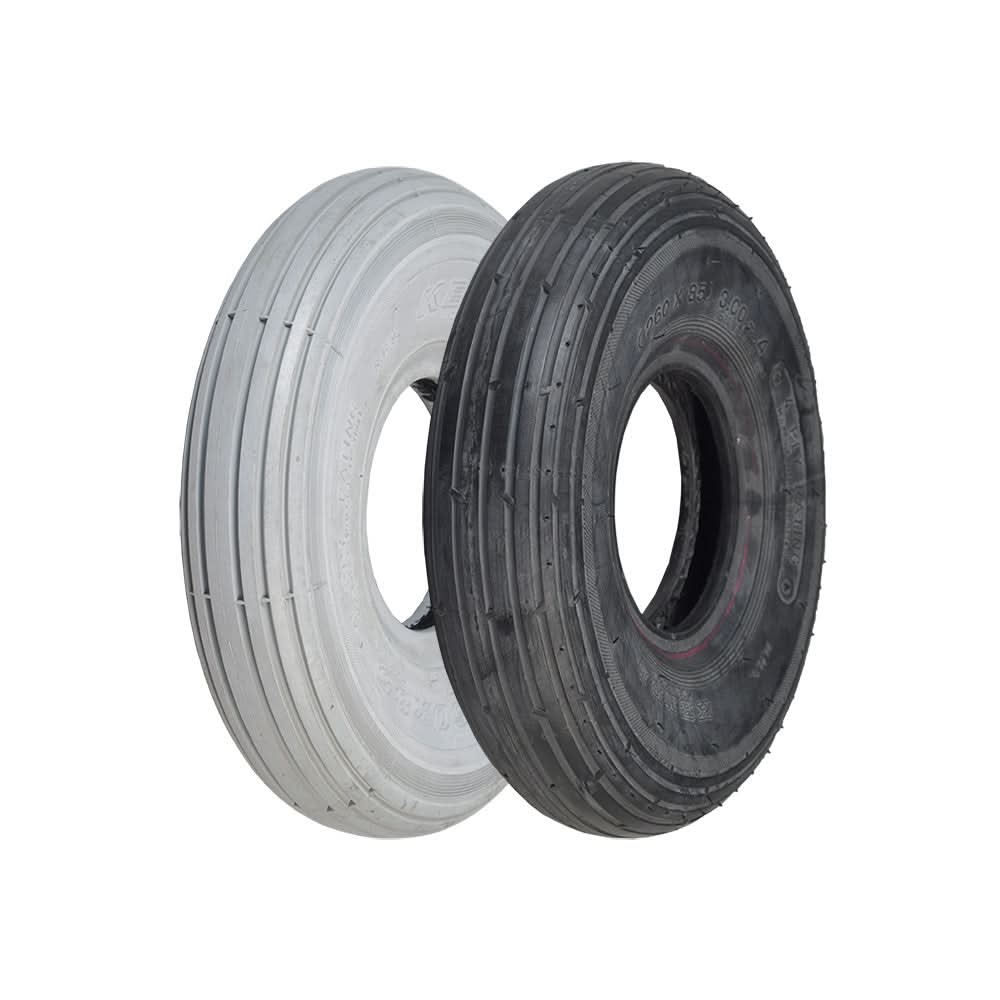 10"x3" (3.00-4, 260x85) Pneumatic Mobility Tire with K301 Ribbed Tread ...